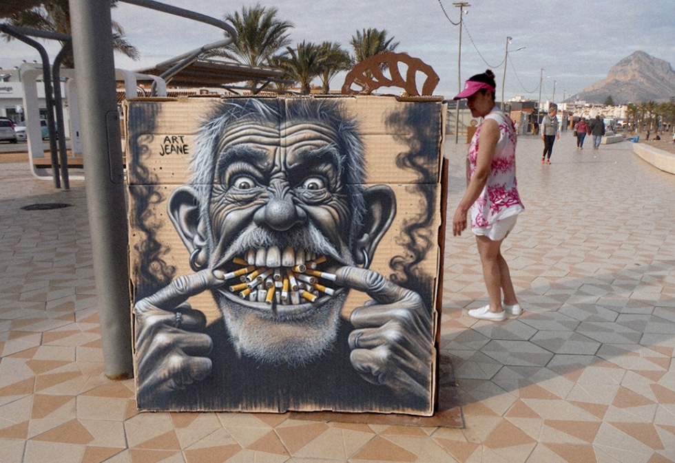 ‘Caras Feas’, la campaña artística contra las colillas y el tabaco ...